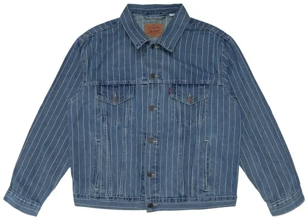 Supreme Pinstripe Trucker Jacket