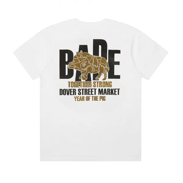 A BATHING APE X Dsm Together Strong Year Of The Pig Tee Shirt - White