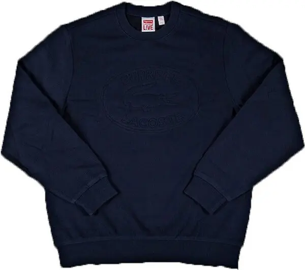 Supreme Lacoste Pique Crewneck Sweatshirt