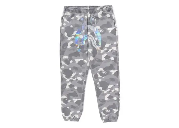 A BATHING APE City Camo Shark Sweatpants - Gray