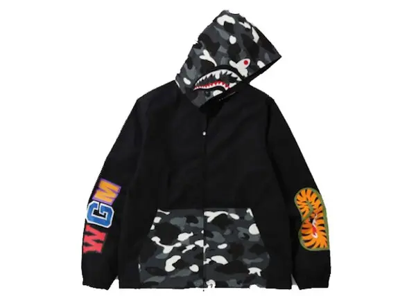 BAPE City Camo Shark Jacket - Black