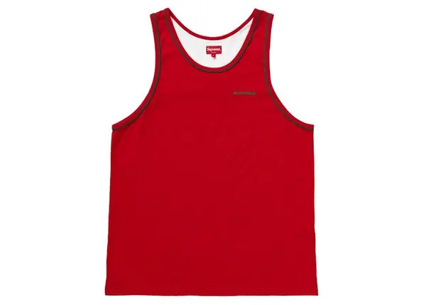 Supreme Piping Tank Top - Red