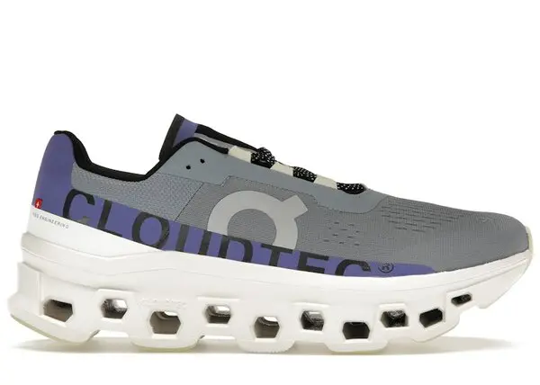 On Running Cloudmonster Sneakers - Mist/blueberry