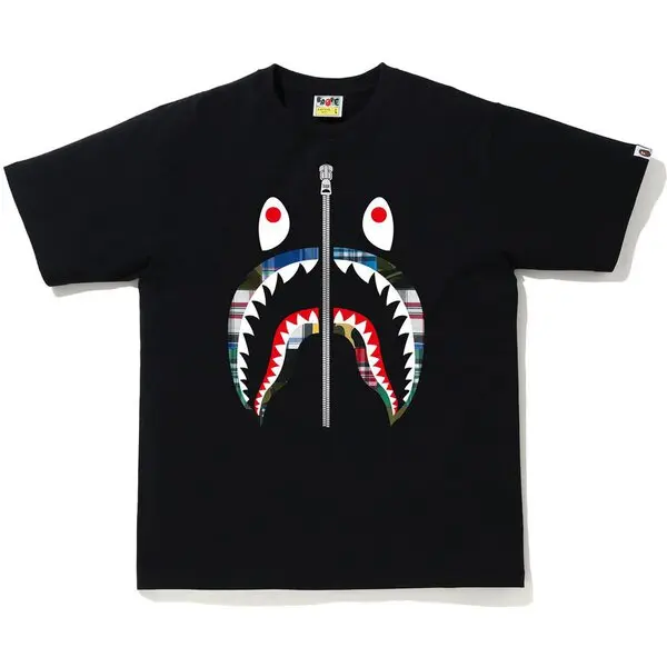 BAPE Patchwork Shark T-shirt - Black