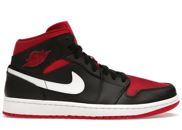 JORDAN 1 Mid Sneakers - Black/gym Red