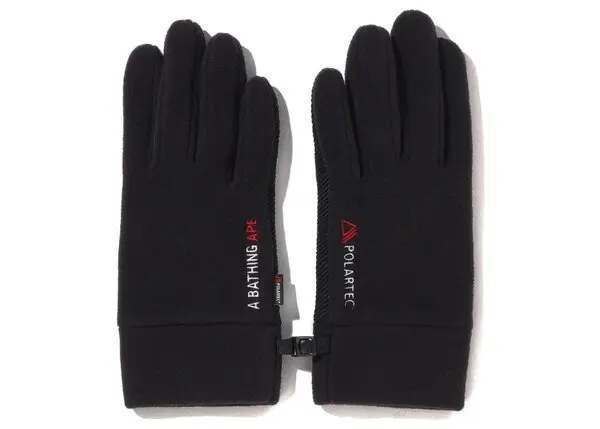 A BATHING APE Polartech Glove - Black