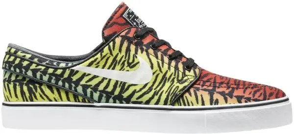 Nike Sb Stefan Janoski Zoom Tiger Pack Sneakers - Challenge Red/white/lucid Green