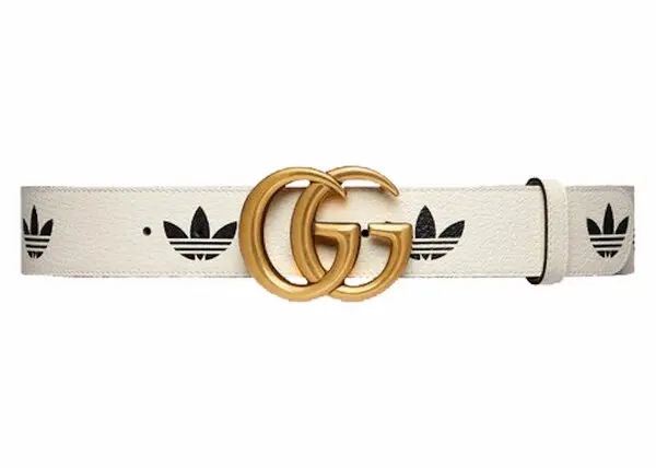 Gucci Gg Marmont Belt - White/black