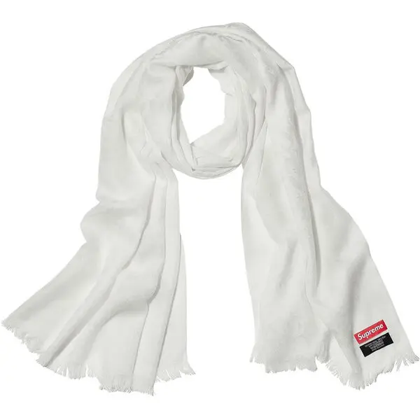 Supreme Fuck Wool Scarf - White