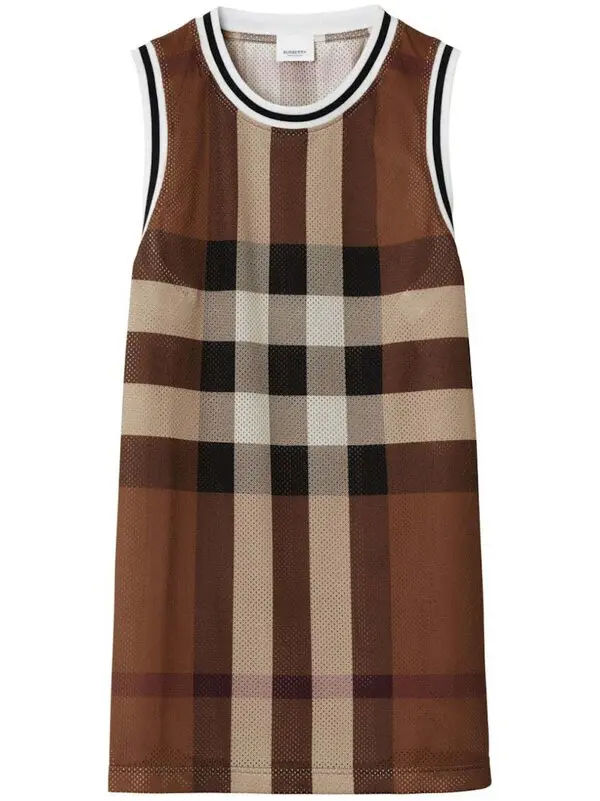 Burberry Check Pattern Tank Top