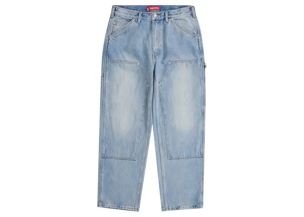 Supreme Double Knee Painter Pant - Washed Blue