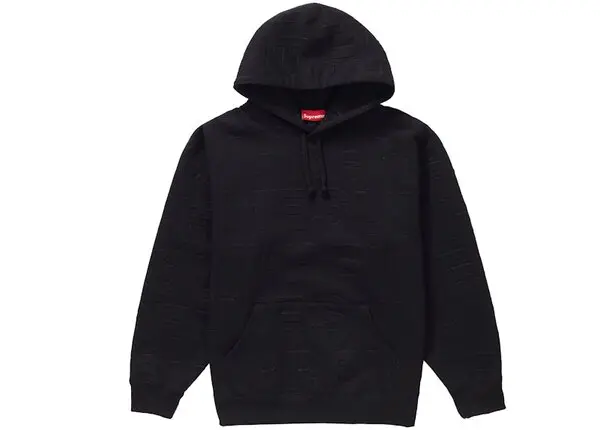Supreme Embossed Logos Hooded Sweatshirt