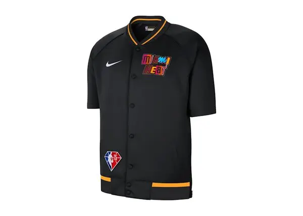 Nike Nba Miami Heat Showtime City Edition Jacket - Black