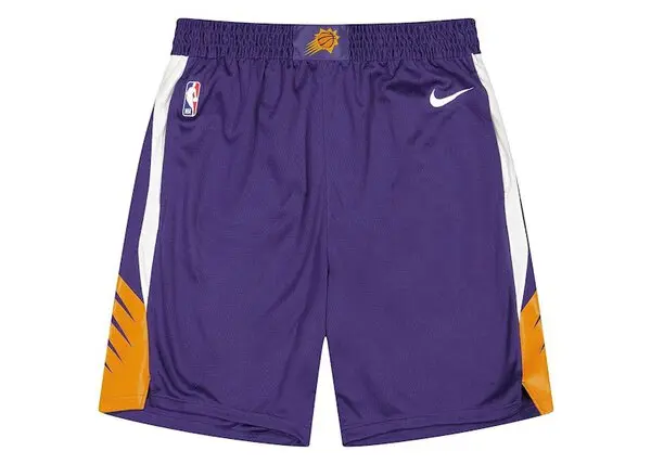 Nike Nba Phoenix Suns Icon Edition Swingman Shorts - Court Pourple/orange/white