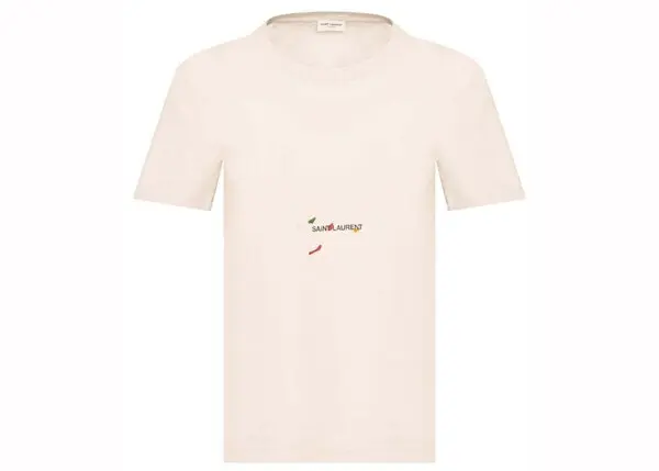 Saint Laurent Rive Gauche T-shirt - Pierre/multicolor