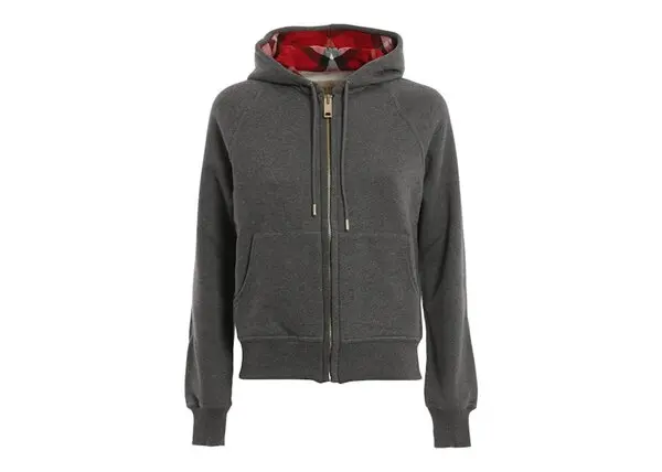 Burberry Hooded Zip-up Sweatshirt