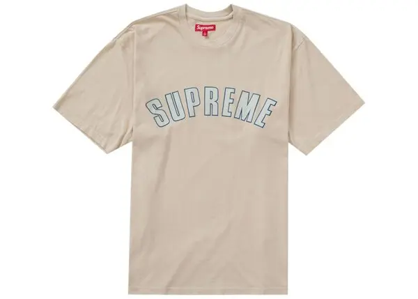 Supreme Cracked Arc Short Sleeve Top Light Brown - Light Tan