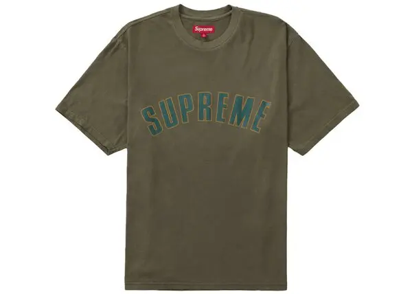 Supreme Cracked Arc Short Sleeve Top - Olive