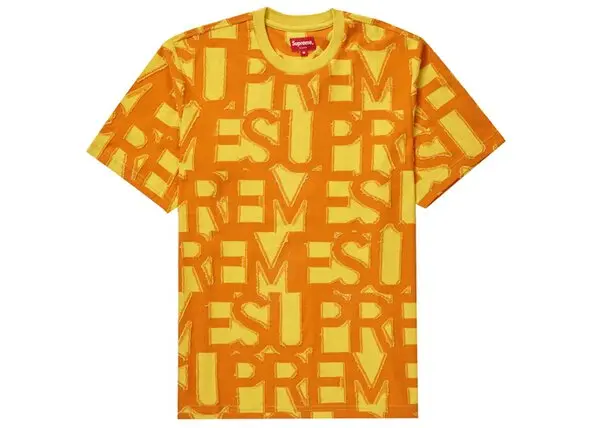 Supreme Spellout Short Sleeve Top - Yellow