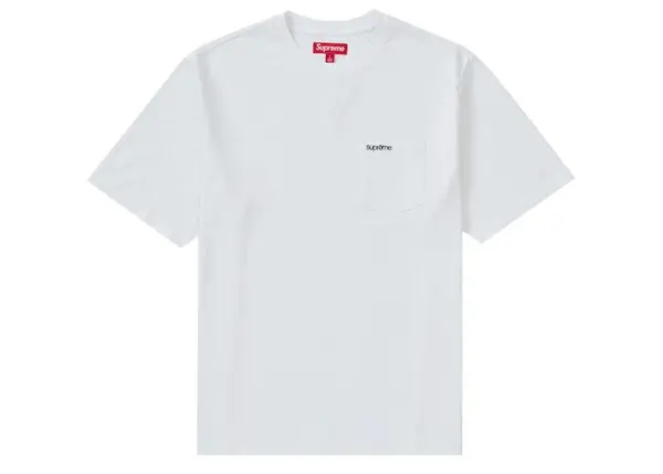 Supreme Short Sleeve Pocket Tee Shirt - White