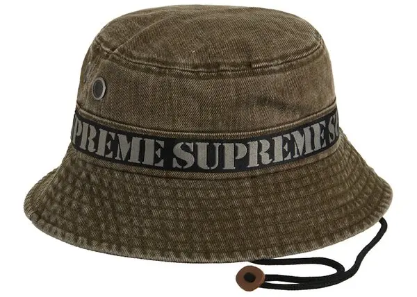 Supreme Stencil Webbing Boonie - Olive