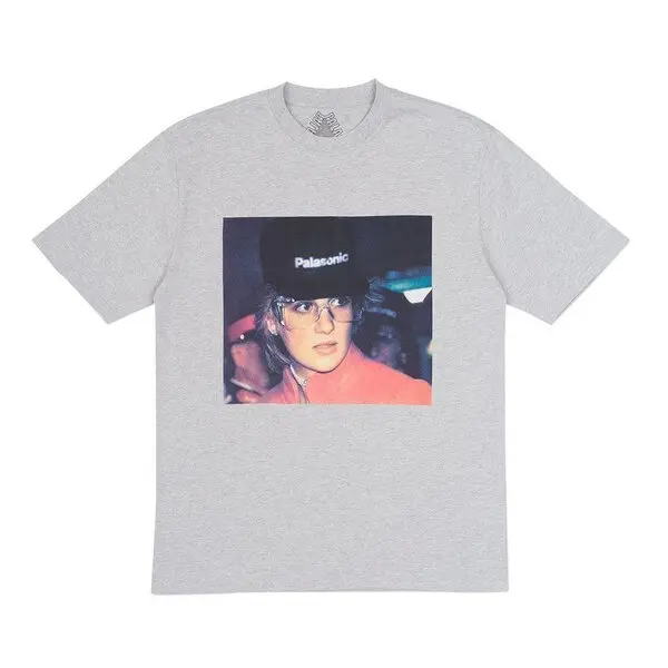 PALACE P.o.w. Tee Shirt - Grey Marl