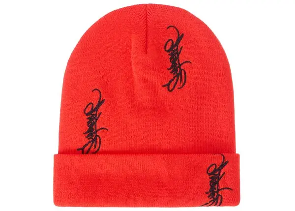 Supreme Tag Beanie - Bright Orange