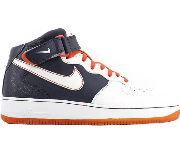 Nike Air Force 1 Mid '07 - Obsidian/white/orange Blaze