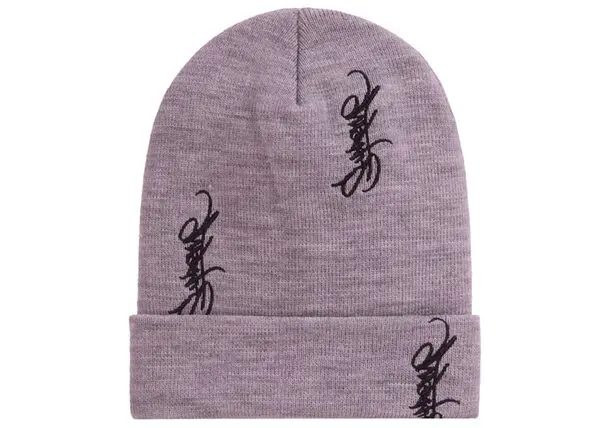 Supreme Tag Beanie - Heather Grey