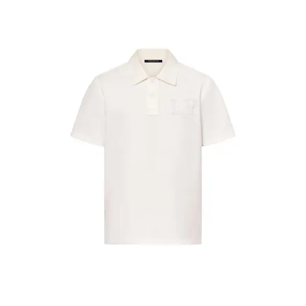 LOUIS VUITTON Poplin Polo Shirt With Embroidered Patch