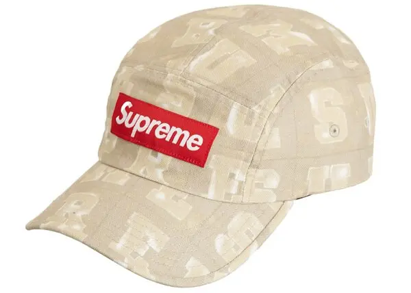 Supreme Blocks Camp Cap - Tan