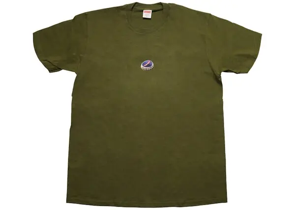 Supreme Bottle Cap Tee Shirt - Olive