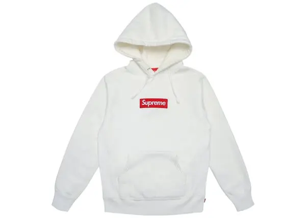 Supreme Box Logo Hooded Sweatshirt - White