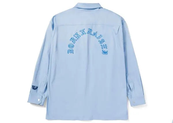Nike Sb Born X Raised Oversized Chambray Button Up Shirt