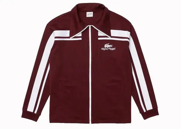 Lacoste Contrast Striped Piqué Zip Jacket - Sirius