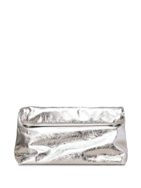 AMI Paris Metallic Folded Shoulder Bag