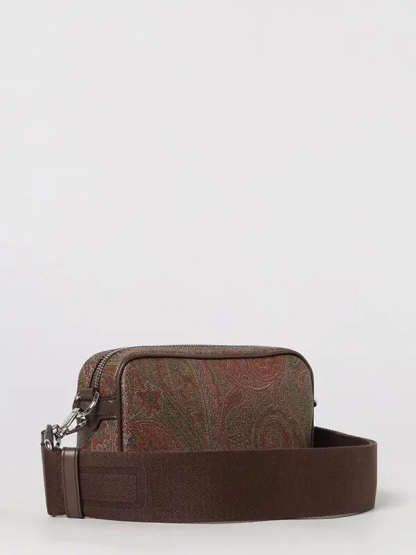 Etro Paisley Print Shoulder Bag - Brown