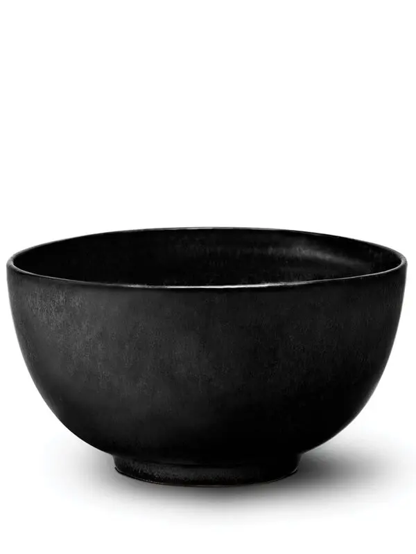 L'Objet Terra Porcelain Cereal Bowl - Black