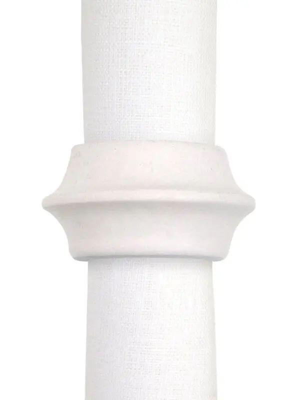 L'Objet Terra Porcelain Napkin Rings - White