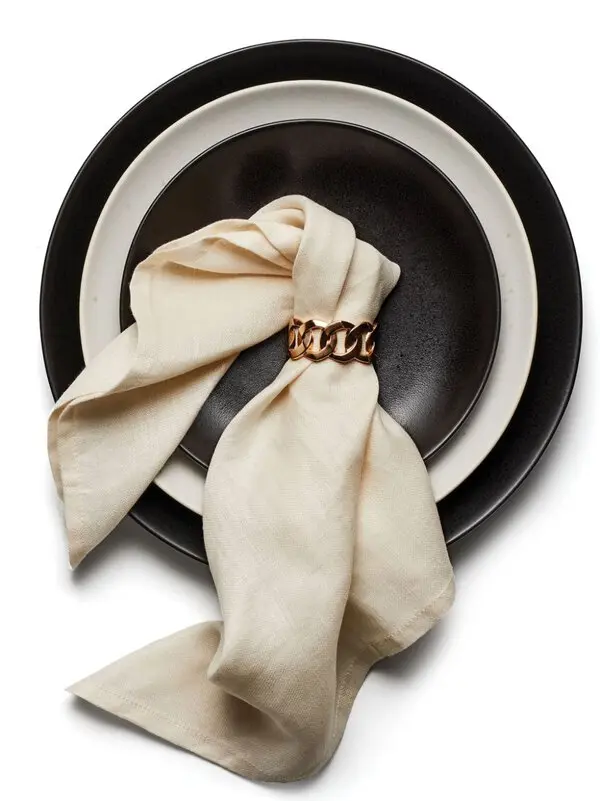 L'Objet Terra Porcelain Charger Plate - Black
