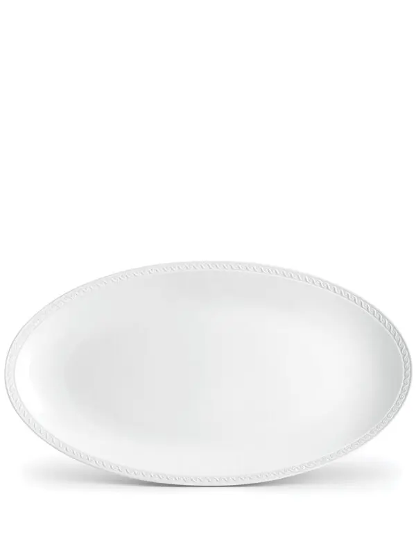 L'Objet Large Neptune Porcelain Oval Platter - White