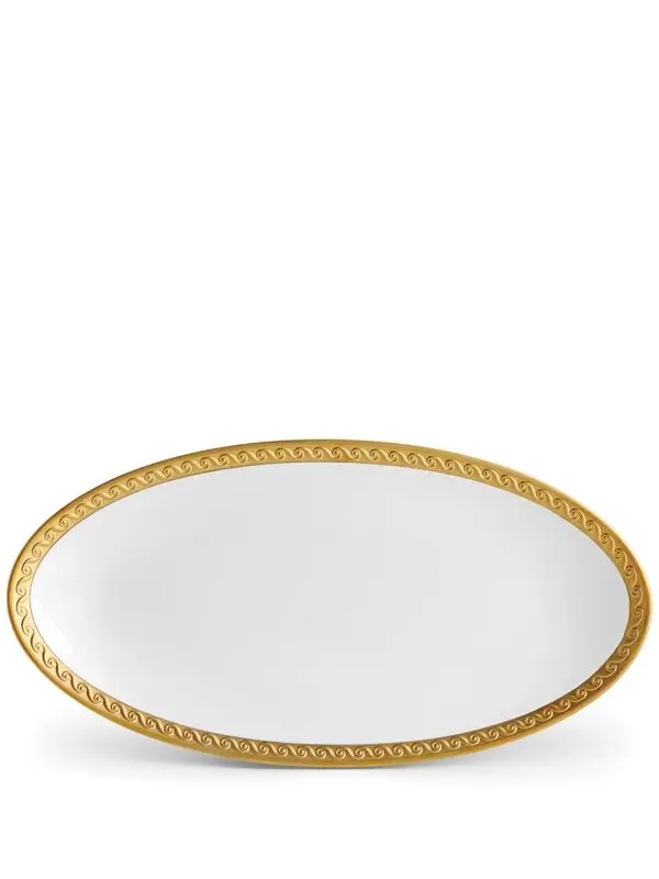 L'Objet Neptune Small Oval Platter - White