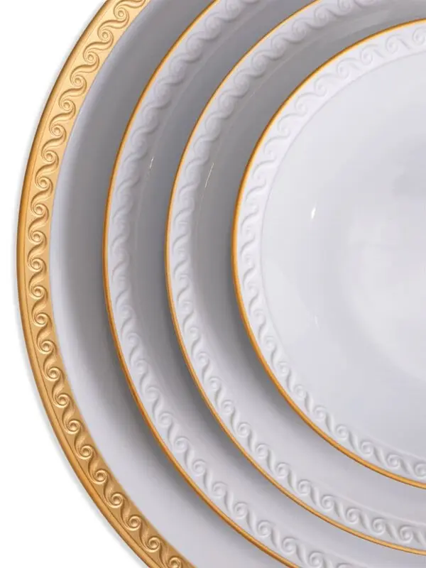 L'Objet Neptune Porcelain Dessert Plate - White