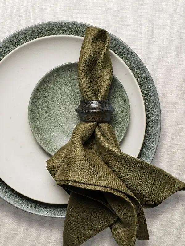 L'Objet Terra Porcelain Plate - Green