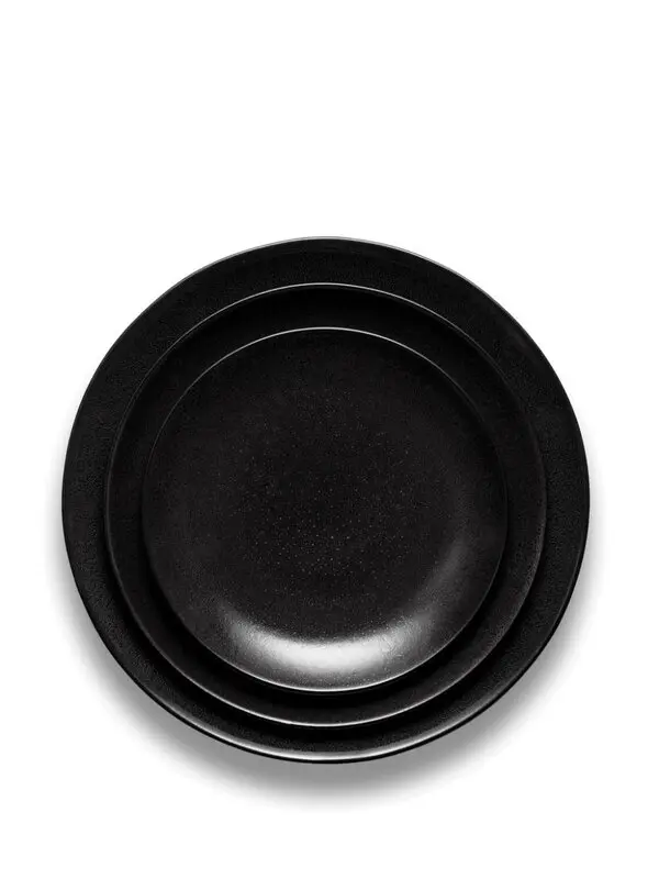 L'Objet Terra Porcelain Plate - Black