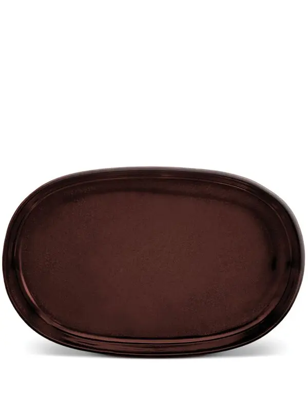 L'Objet Small Terra Porcelain Platter - Red