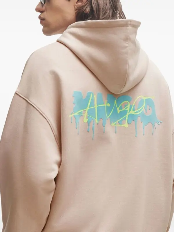 Hugo Logo-print Cotton Hoodie