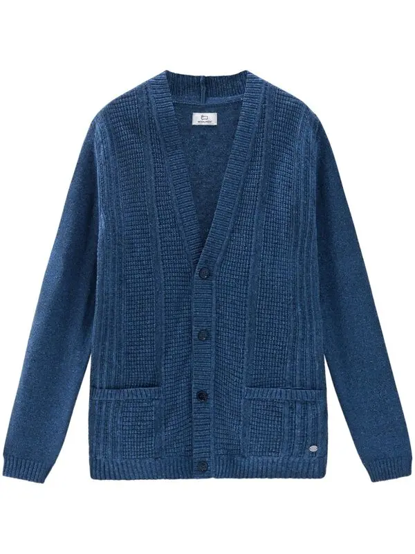 Woolrich Ribbed-knit V-neck Cardigan