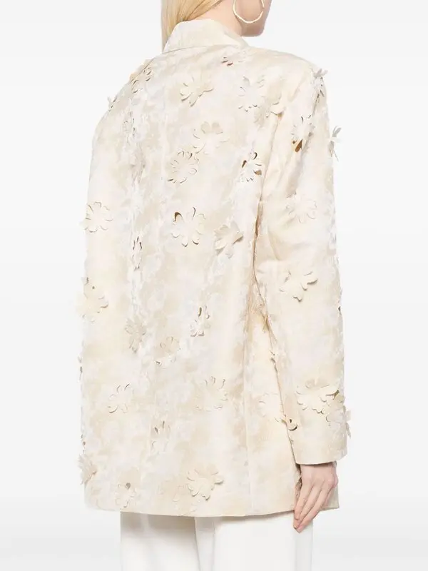 JNBY Floral Appliqué Blazer - Neutrals