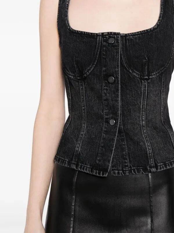 JNBY Corset Denim Top